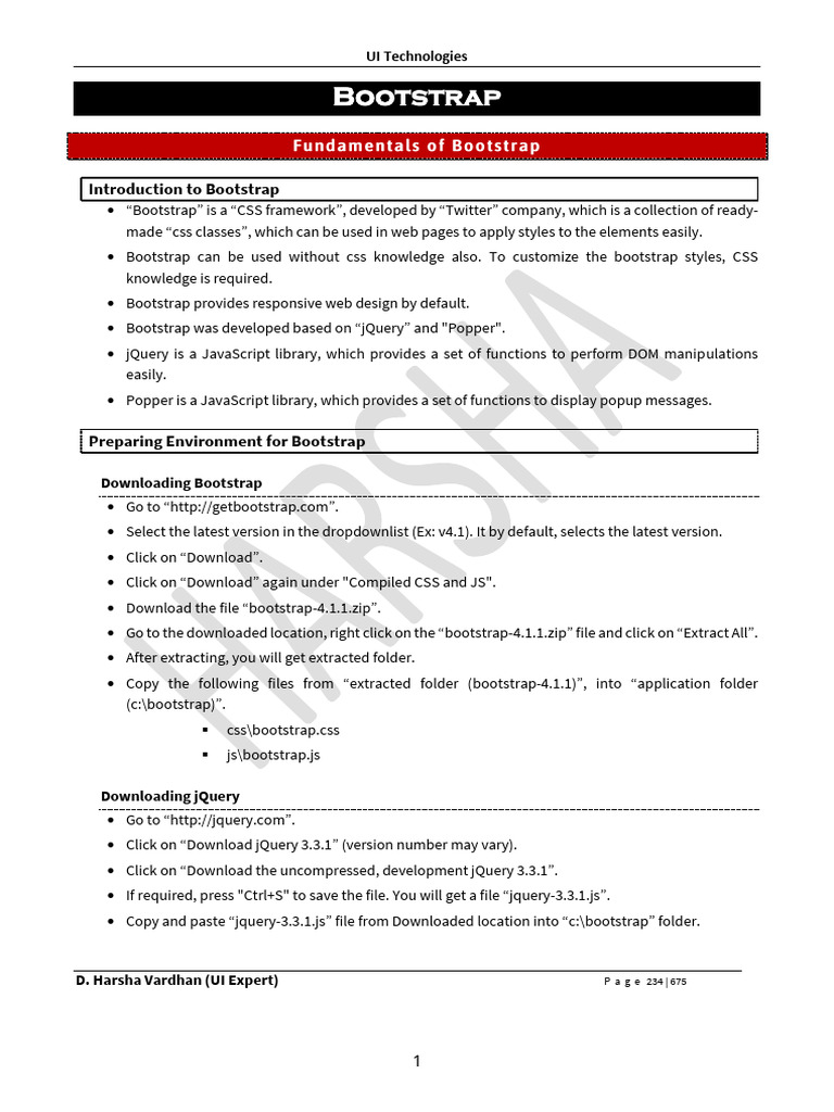 Bootstrap Numbered Pdf Bootstrap Front End Framework J Query