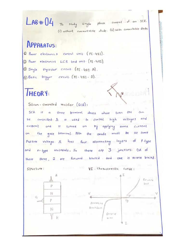 Single Phase Control of SCR | PDF
