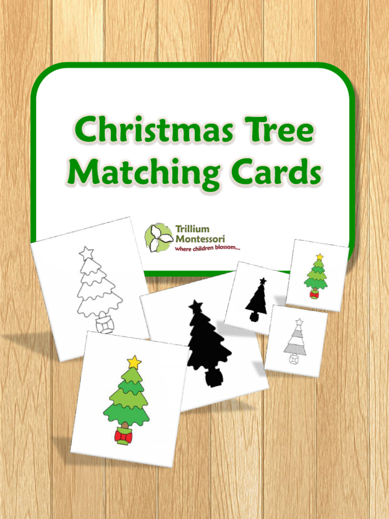 Christmas Tree Matching Cards-Compressed | PDF | Wellness