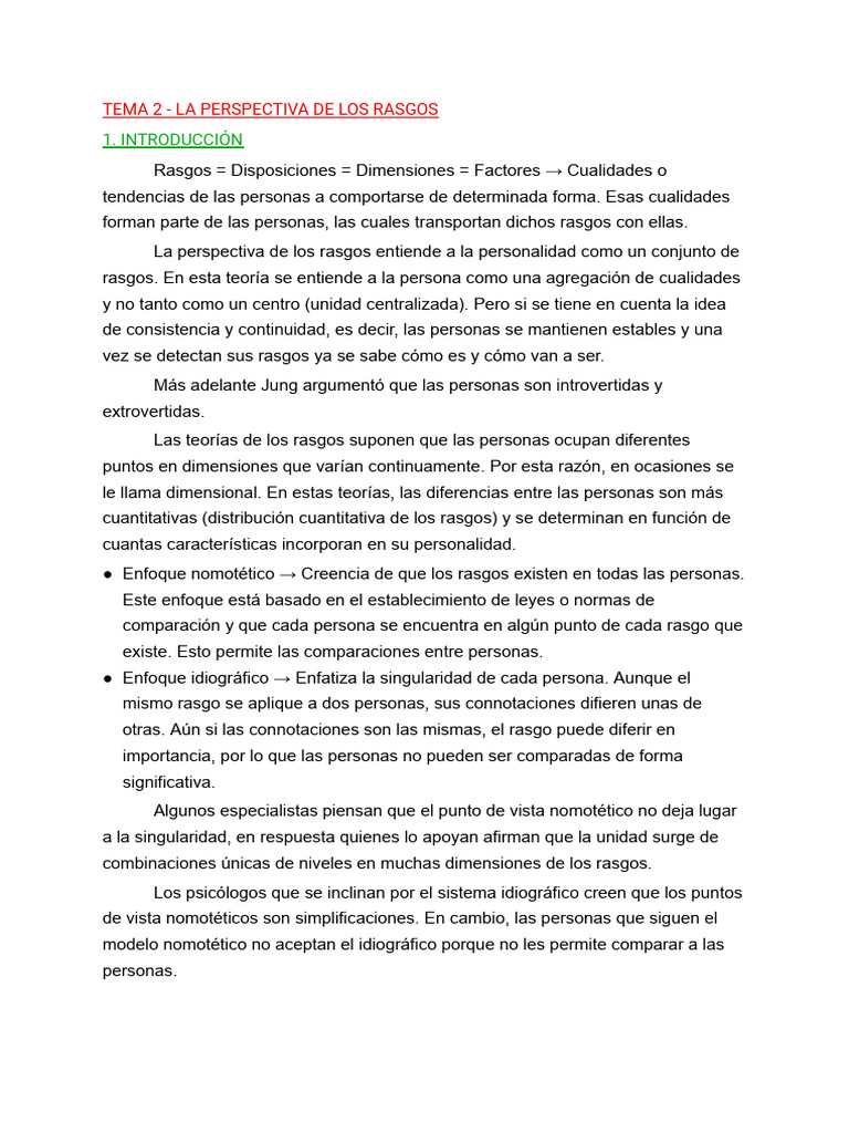 Tema 2 | PDF | Comportamiento | Las emociones