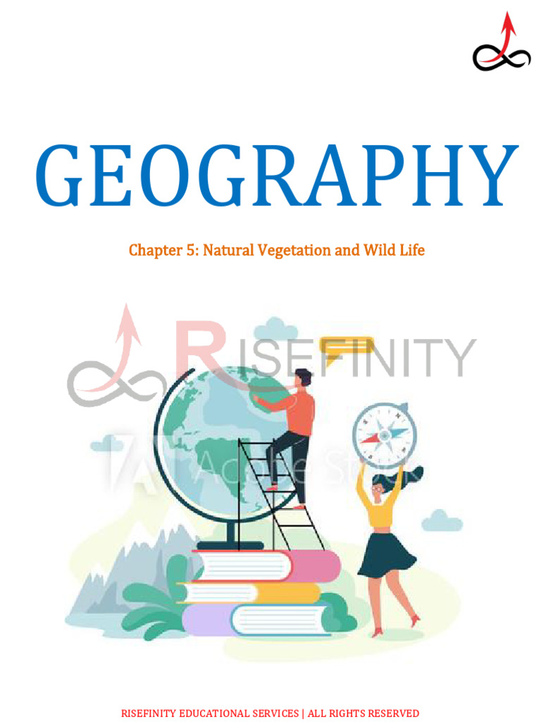 Chapter - 5 Natural - Vegetation - and - Wildlife - Watermark | PDF | Forests | Trees