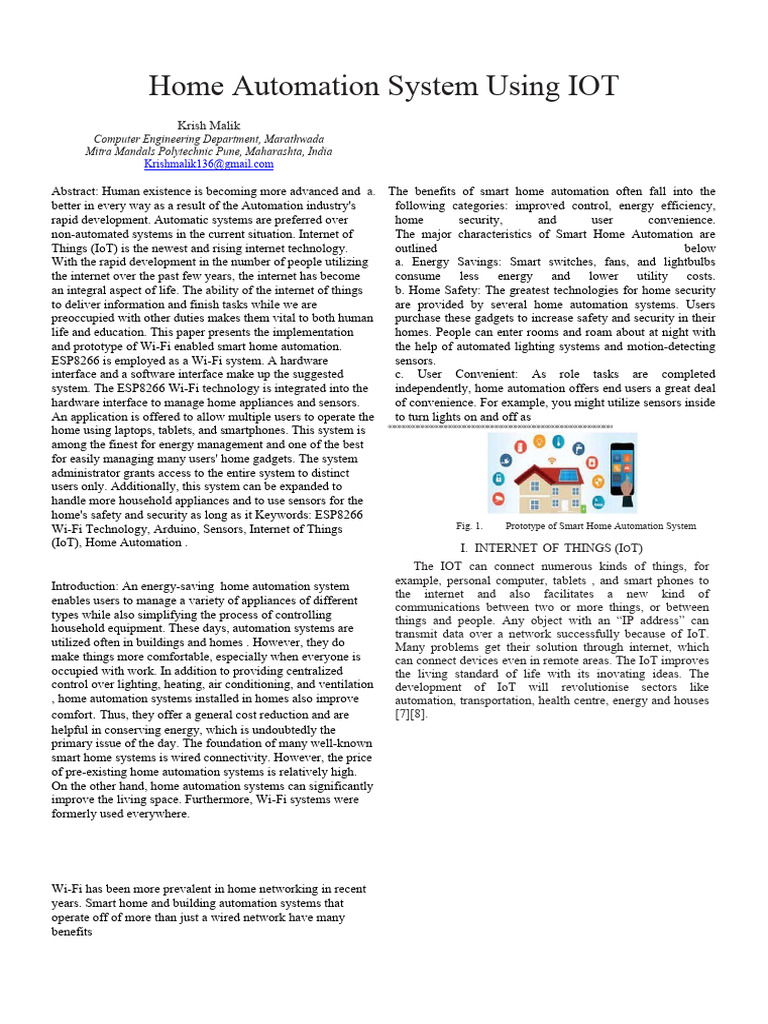 Singh 2019 | PDF | Internet Of Things | Home Automation