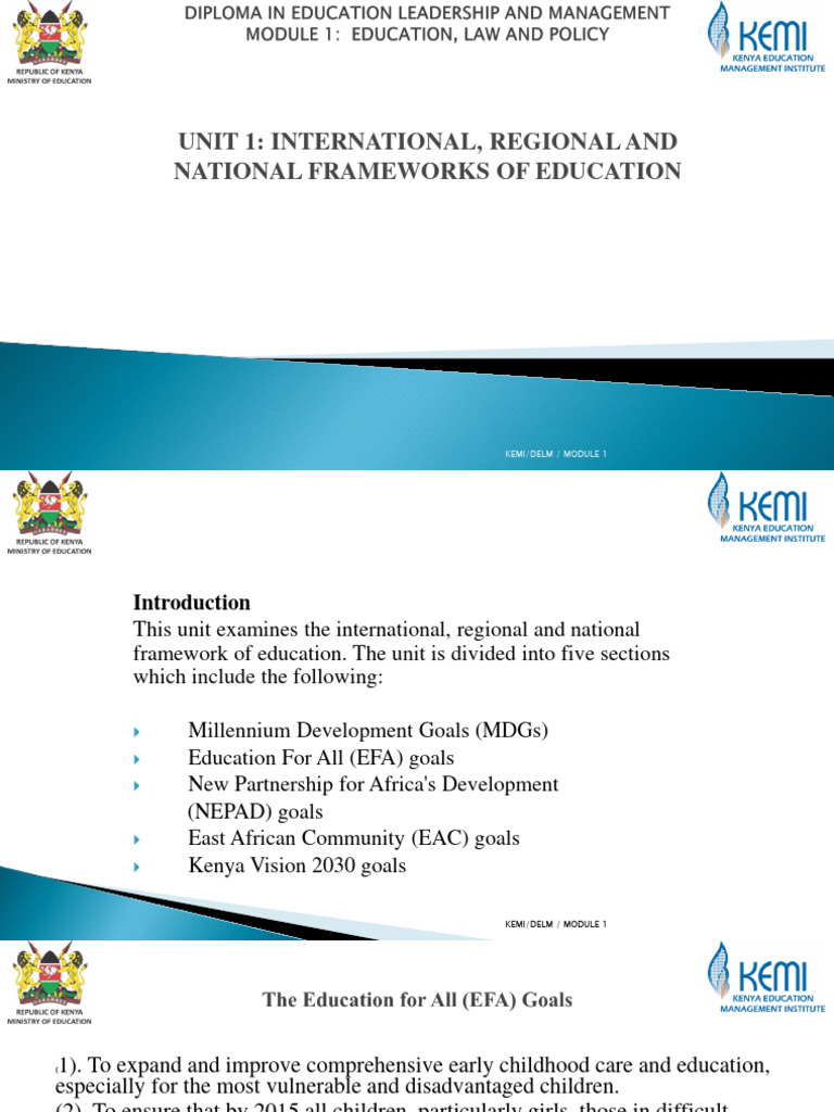 Module 1 - Unit 1 | PDF | Millennium Development Goals | New Partnership For Africa's Development