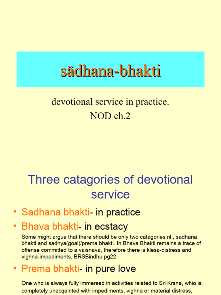 Sadhana Bhakti | PDF | Bhakti | Deities