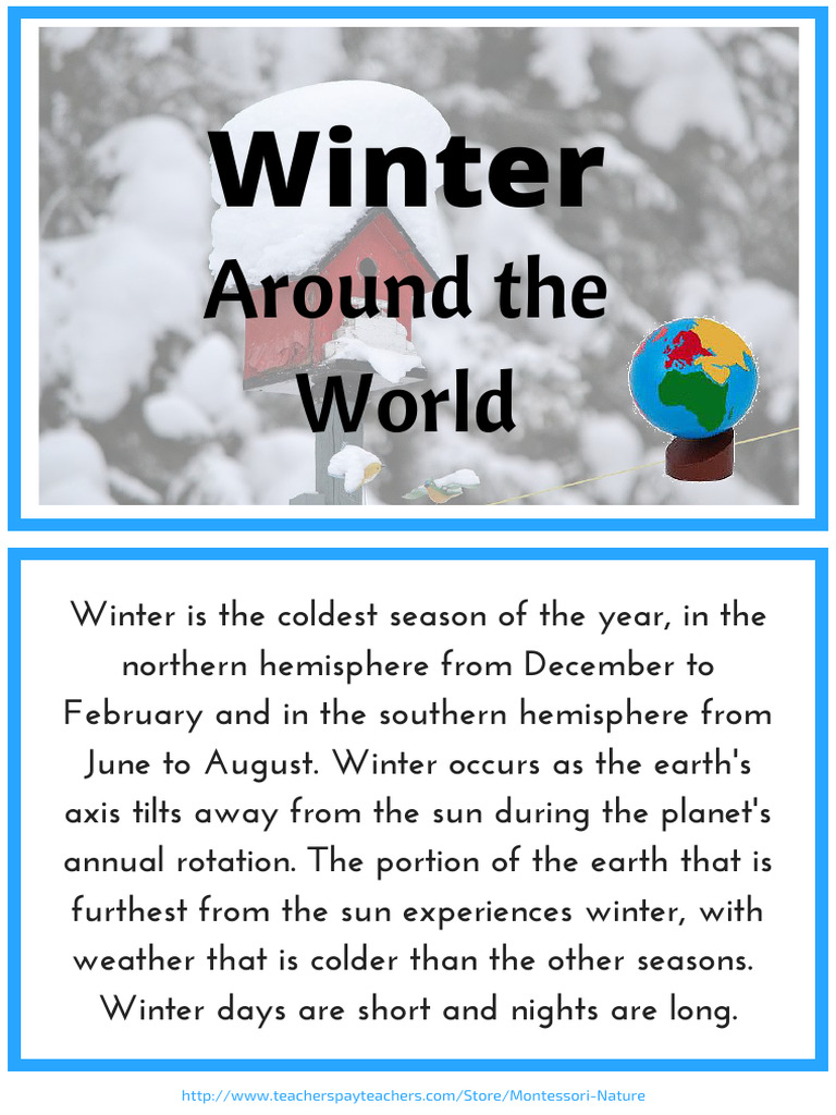 Winter: Around The World | PDF | Winter | Antarctica