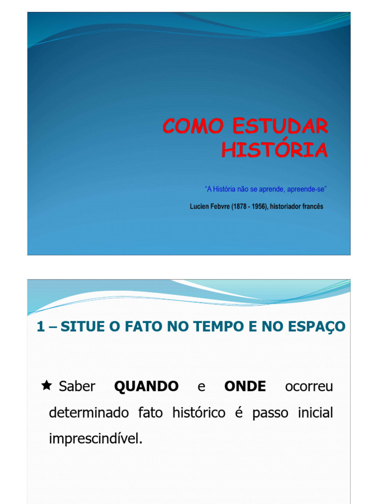 2 Como Estudar História Pdf