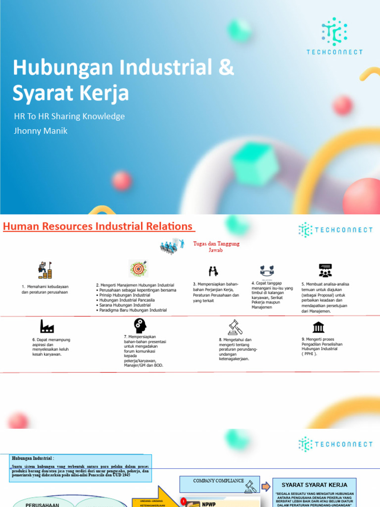 Materi HR Sharing Knowledge HI & Syarat Kerja | PDF Materi HR Sharing Knowledge HI & Syarat Kerja | PDF