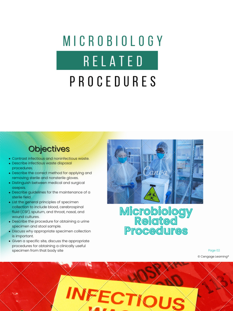 Microbiology Related Procedures | PDF | Surgery | Medical Specialties