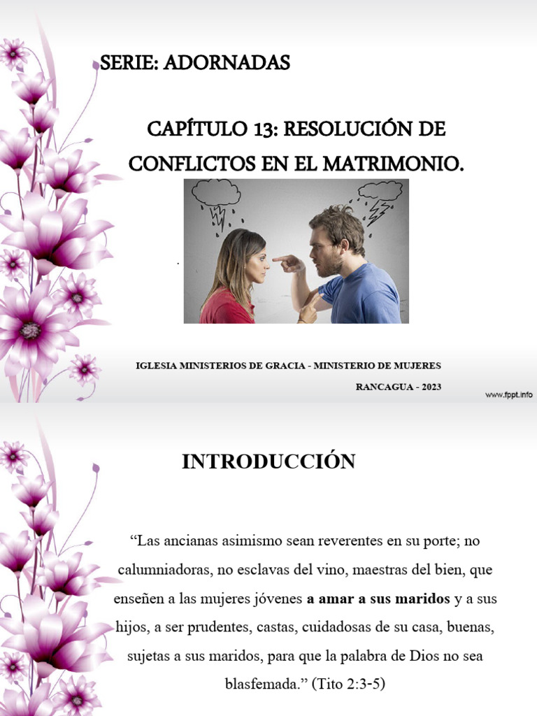 Resolución de Conflictos | PDF | Cristo (título) | Matrimonio