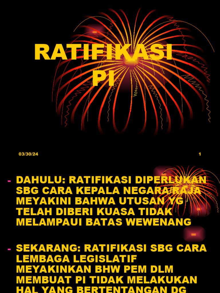 RATIFIKASI | PDF | Hukum