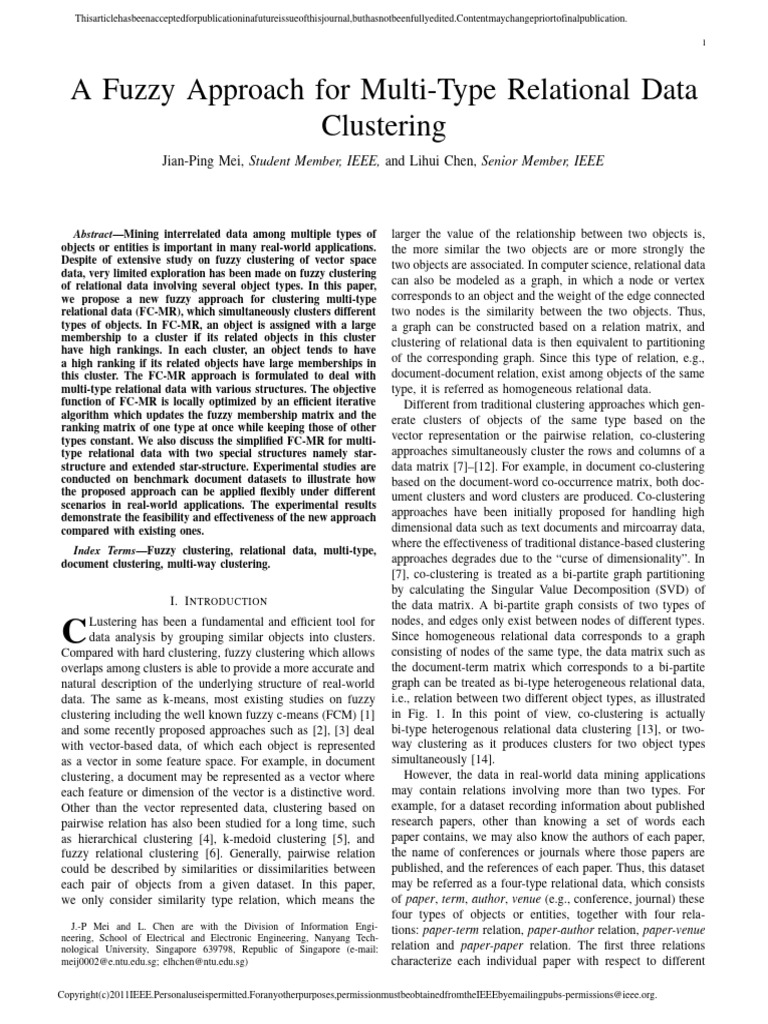 document | PDF | Cluster Analysis | Matrix (Mathematics)