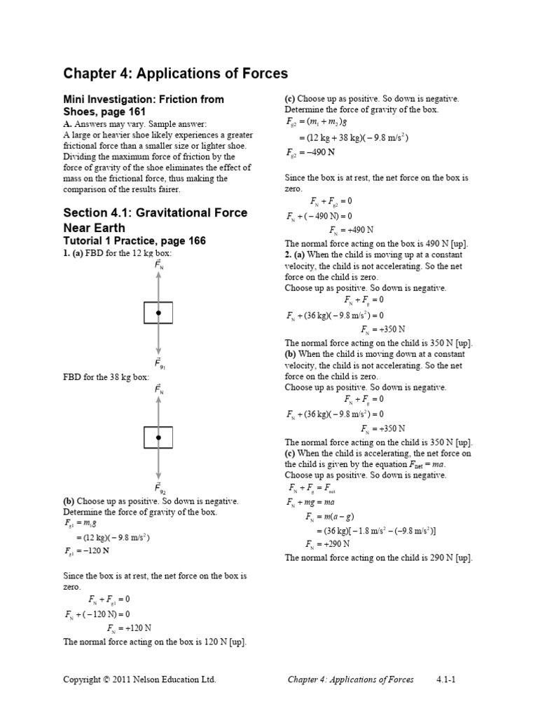 Chapter 4 Compressed | PDF | Force | Weight