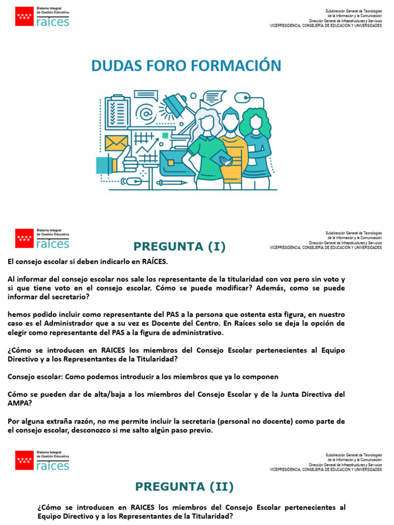 Dudas Formación Sesión Final | PDF | Maestros | Educación especial