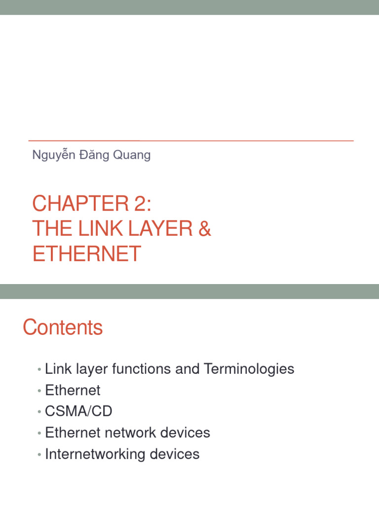 Chap 02 | PDF | Ethernet | Computer Network