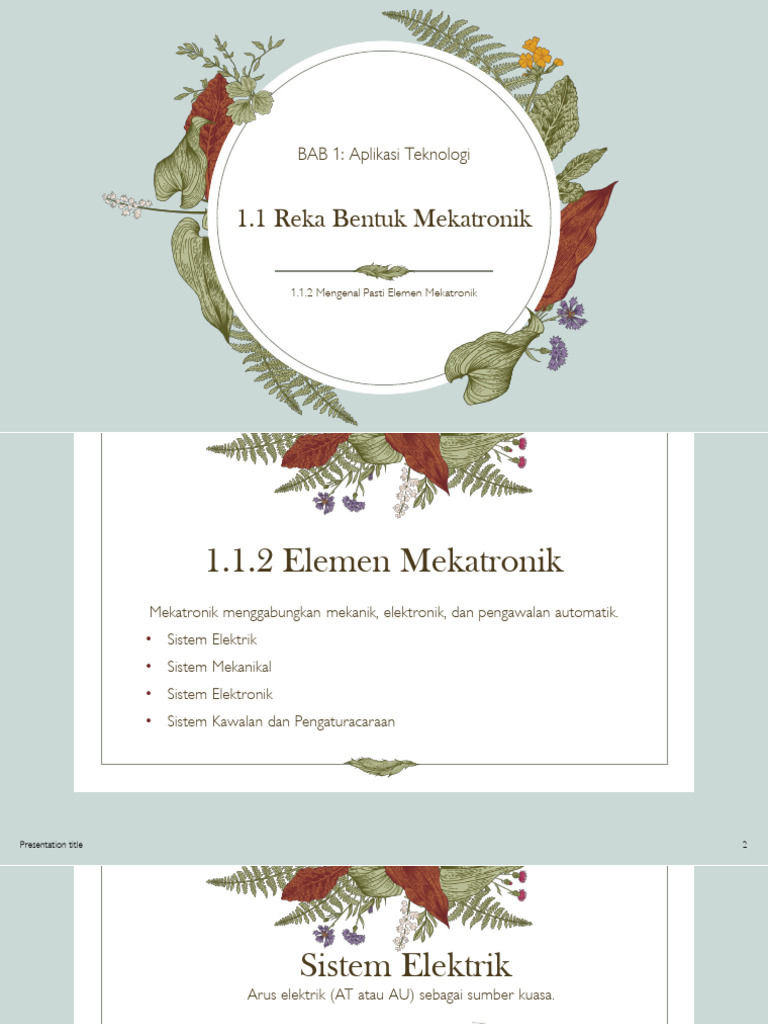 Reka Bentuk Mekatronik | PDF