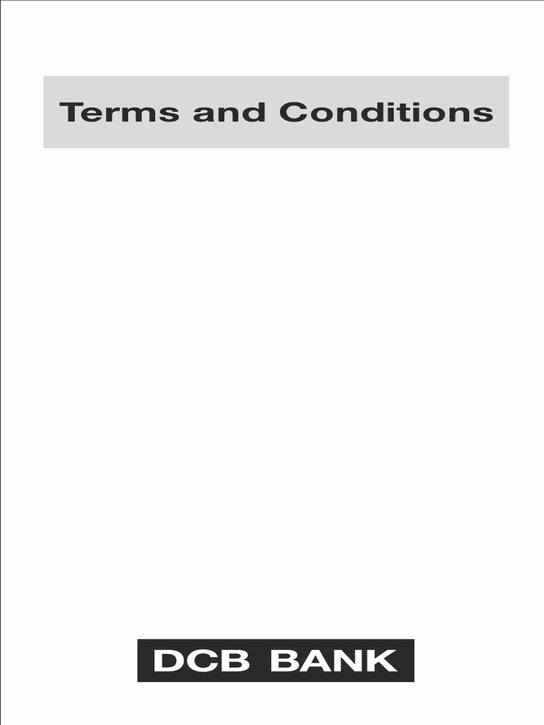 T&C Book June 2021 | PDF | Overdraft | Cheque