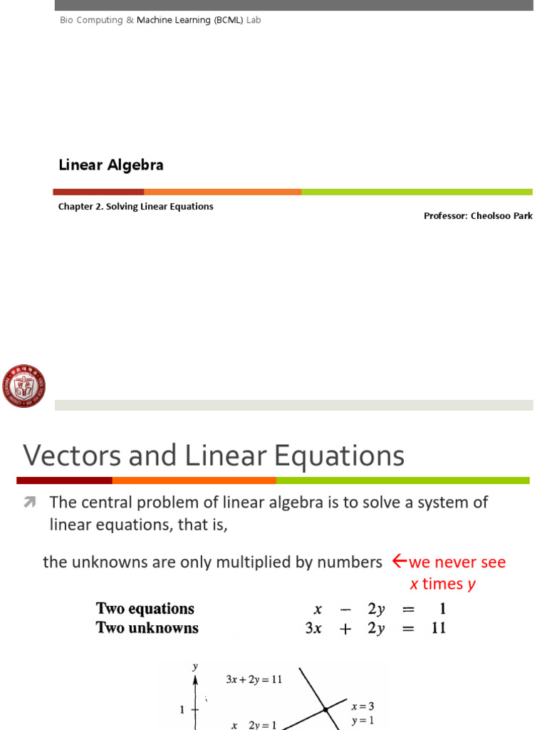 CH 2 | PDF | Matrix (Mathematics) | System Of Linear Equations