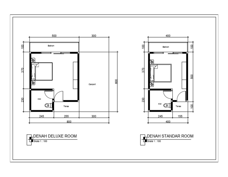 DENAH DELUXE DAN STANDAR ROOM | PDF