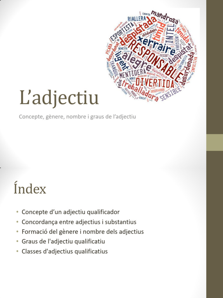 Adjectiu | PDF