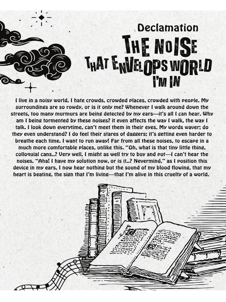 English Portfolio - Declamation Sample1 | PDF