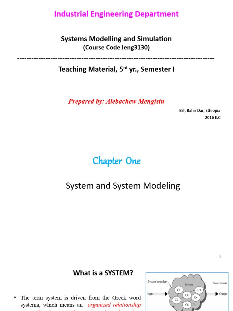 Chapter 1 - Simulation | PDF | Simulation | System