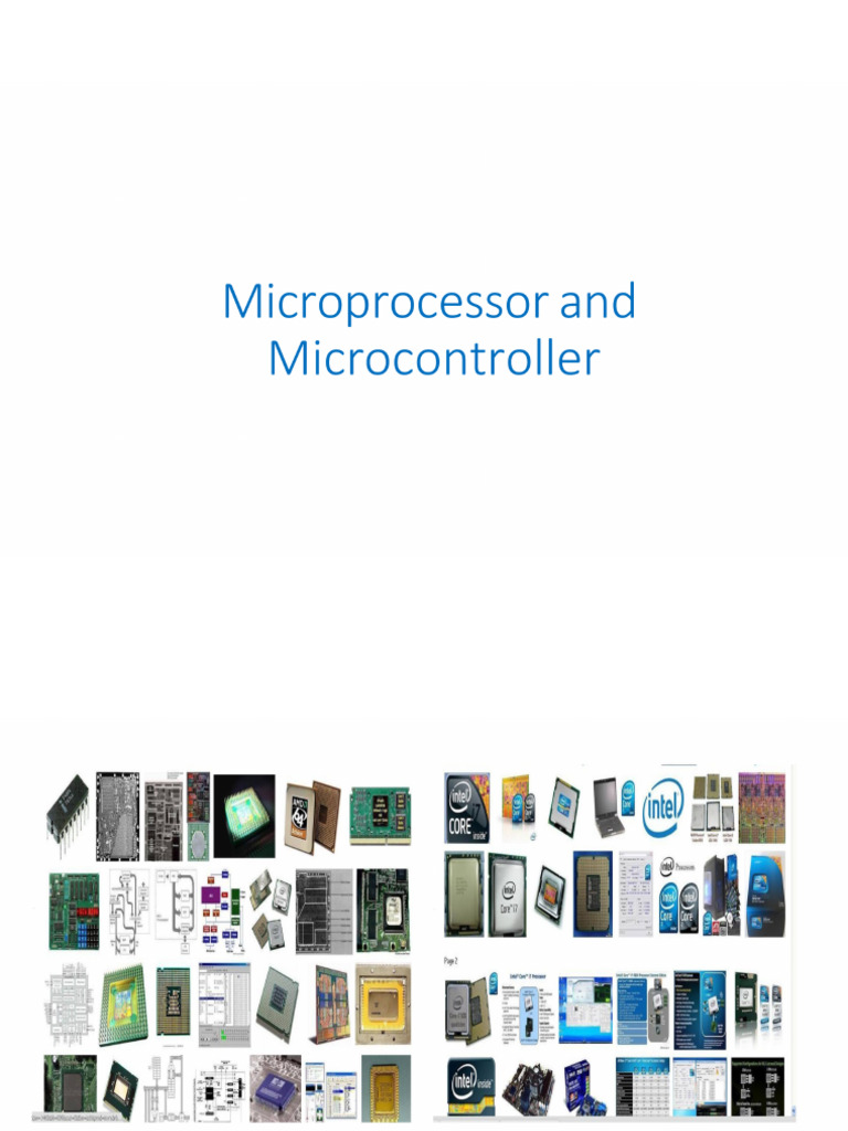 Chapter 5 Microprocessor and Microcontroller - 00001 | PDF
