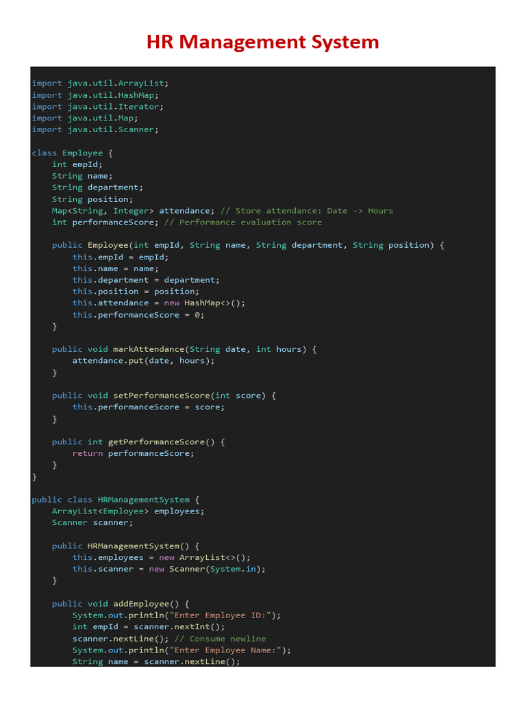 HRMS | PDF | Software Development | Computer Science