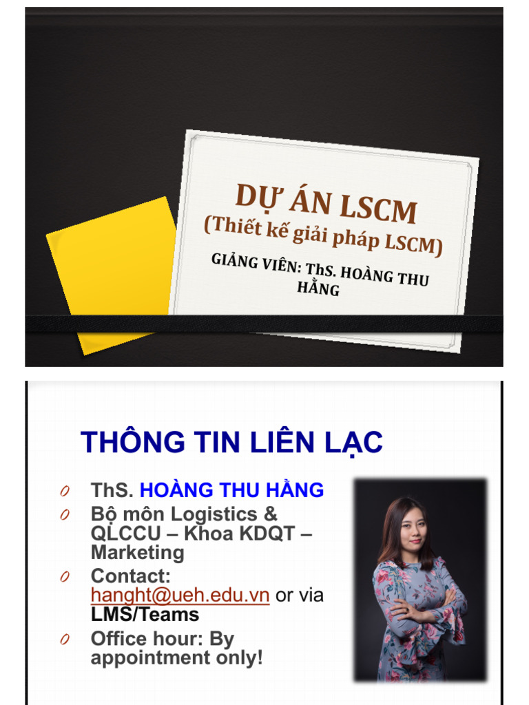01 - SCM PROJECT - Tổng Quan Môn Học K47 | PDF