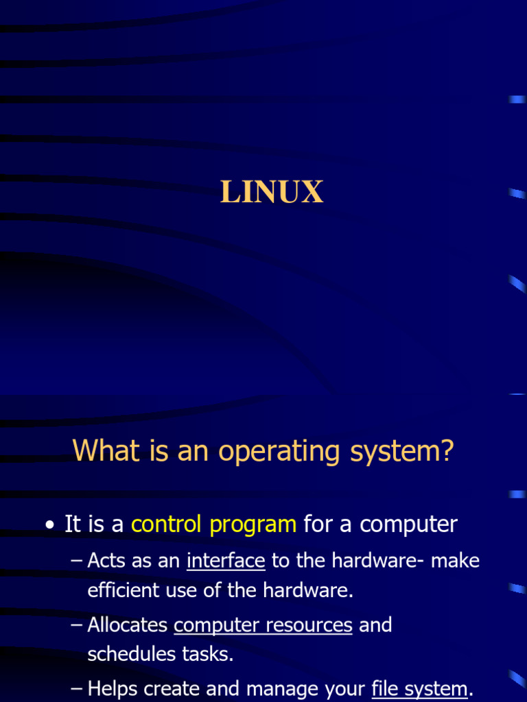 Linux - Introduction | PDF | Linux | Operating System