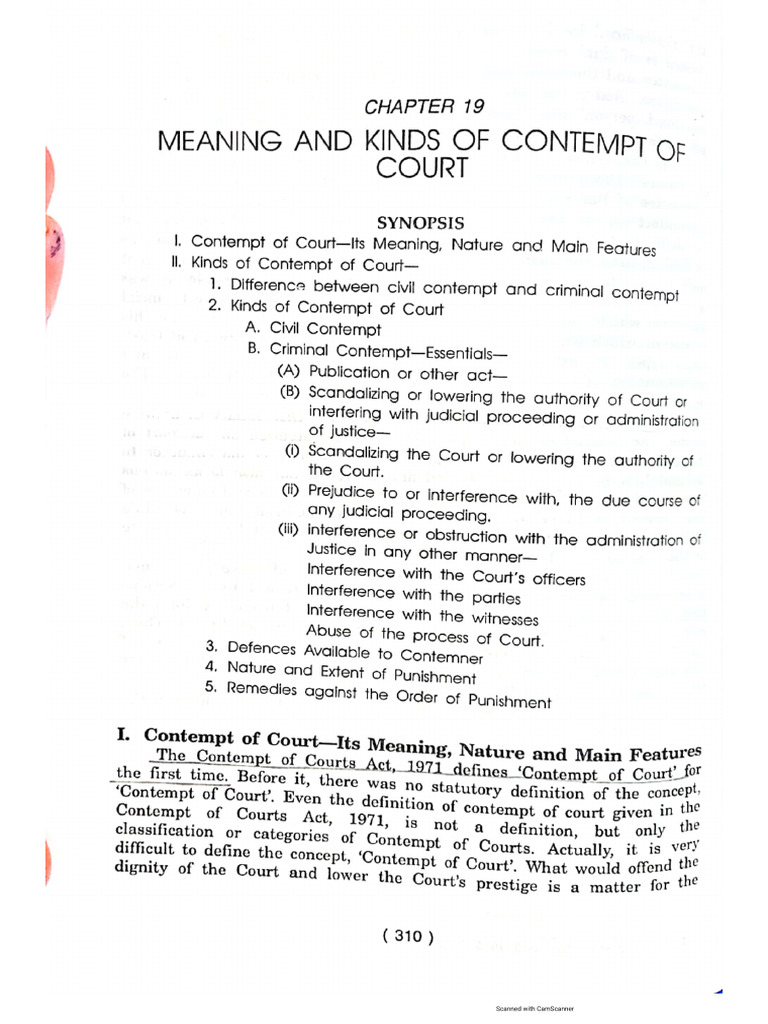 Contempt of Court | PDF