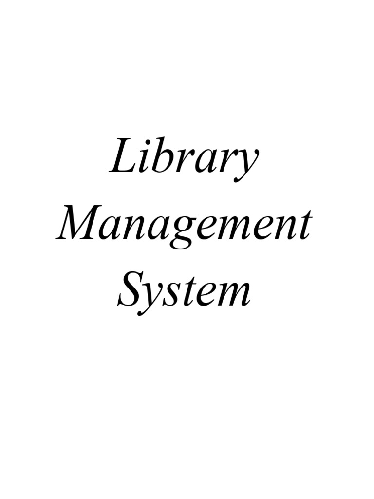 Library Management System | Download Free PDF | Python (Programming Language) | My Sql