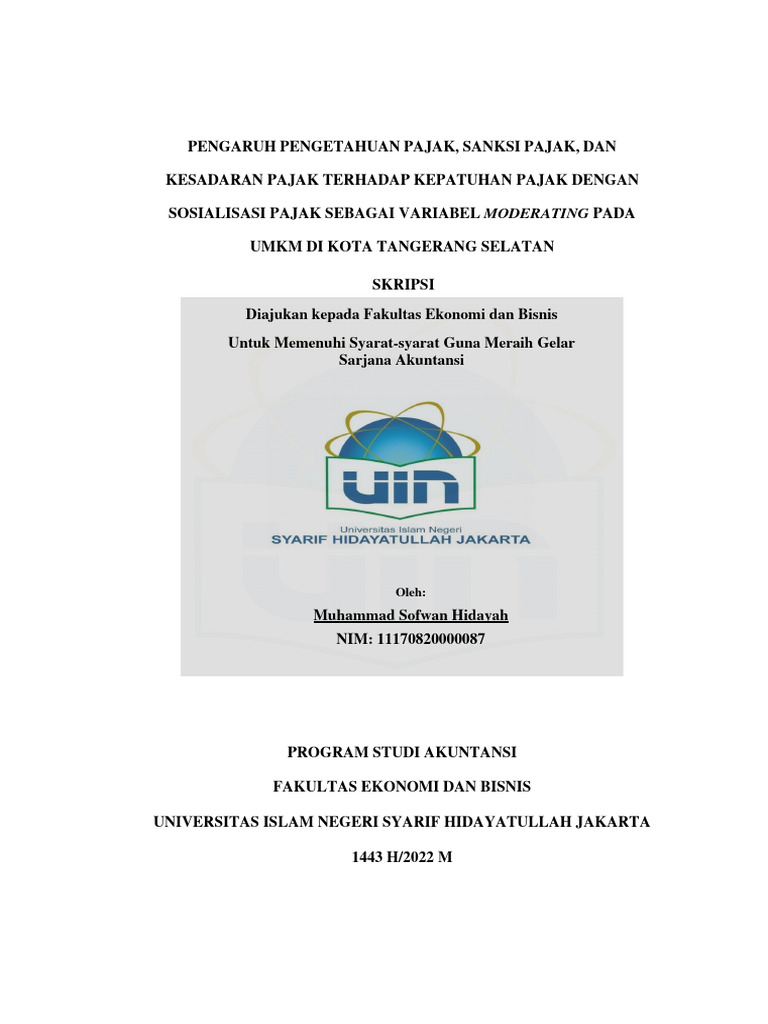 20 - Muhammad Sofwan Hidayah-Feb | PDF