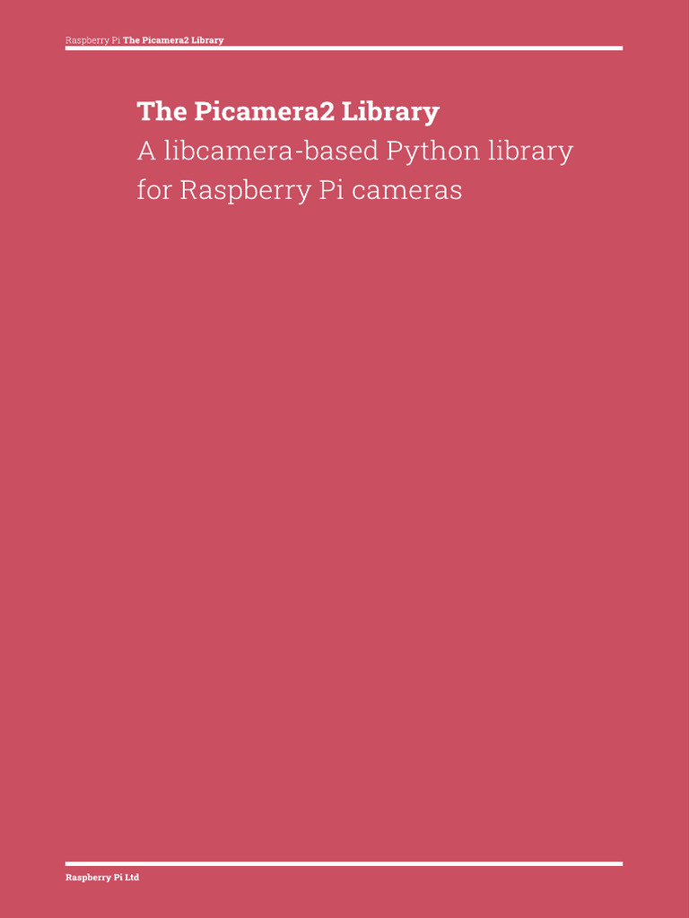 Picamera2 Manual | PDF | Graphical User Interfaces | Raspberry Pi