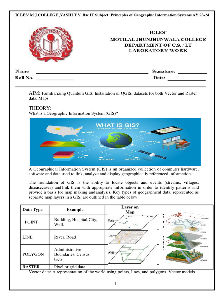 Ay 23-24 Tyit Pgis Lab Manual | PDF | Geographic Information System | Computing