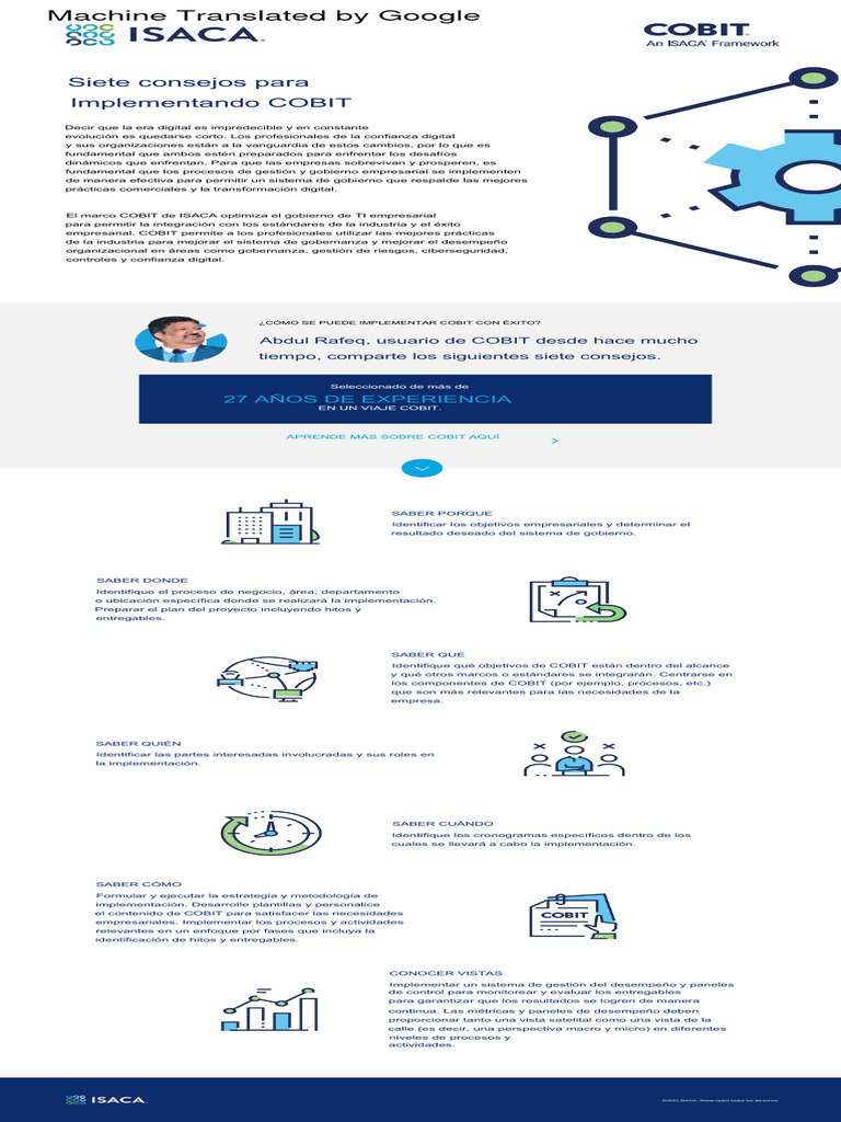 Seven Tips COBIT Infographic - 1223 | PDF | Cobit | La seguridad informática