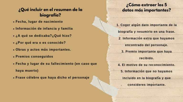 Presentación Biografía | PDF