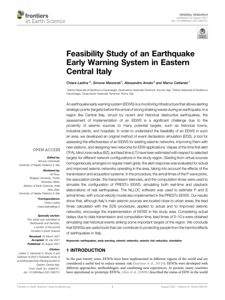 Feasibility Pdf Computer Network Seismology