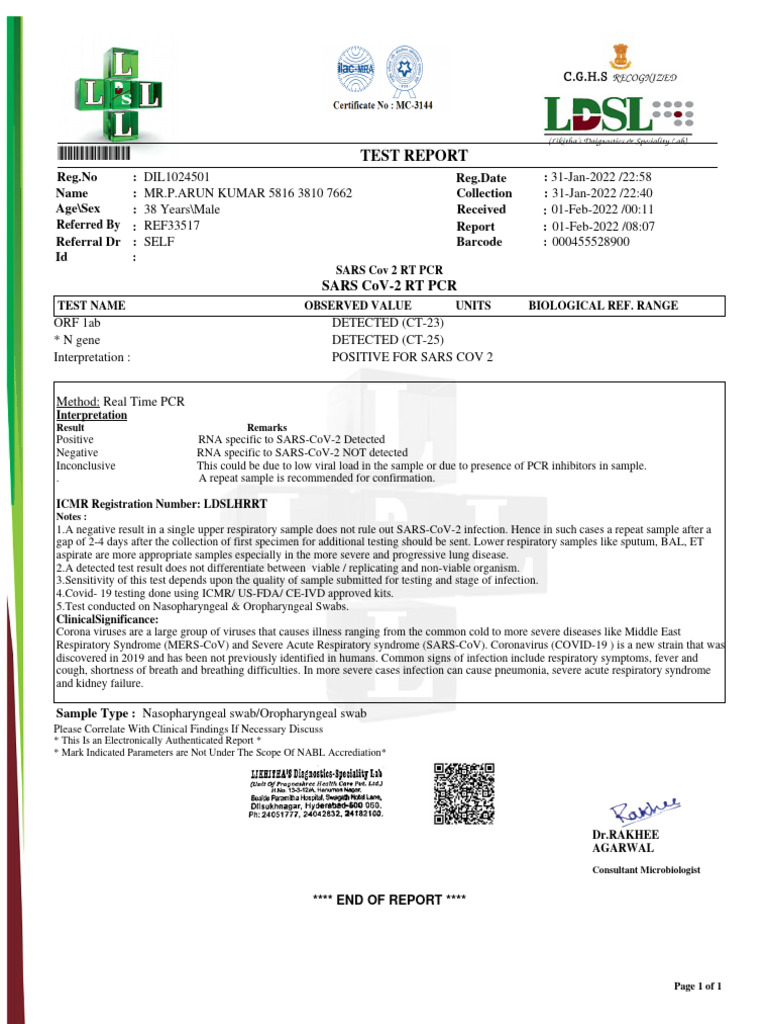 Test Report: Reg - No Age/Sex Name::: Collection:: Received Reg - Date ...