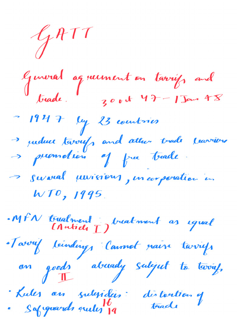 GATT | PDF