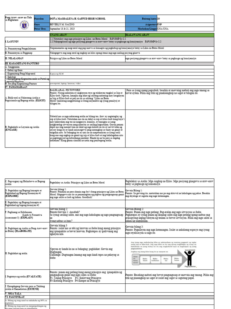 DLL-ESP-10-2023-2024-week 3-Bev | PDF