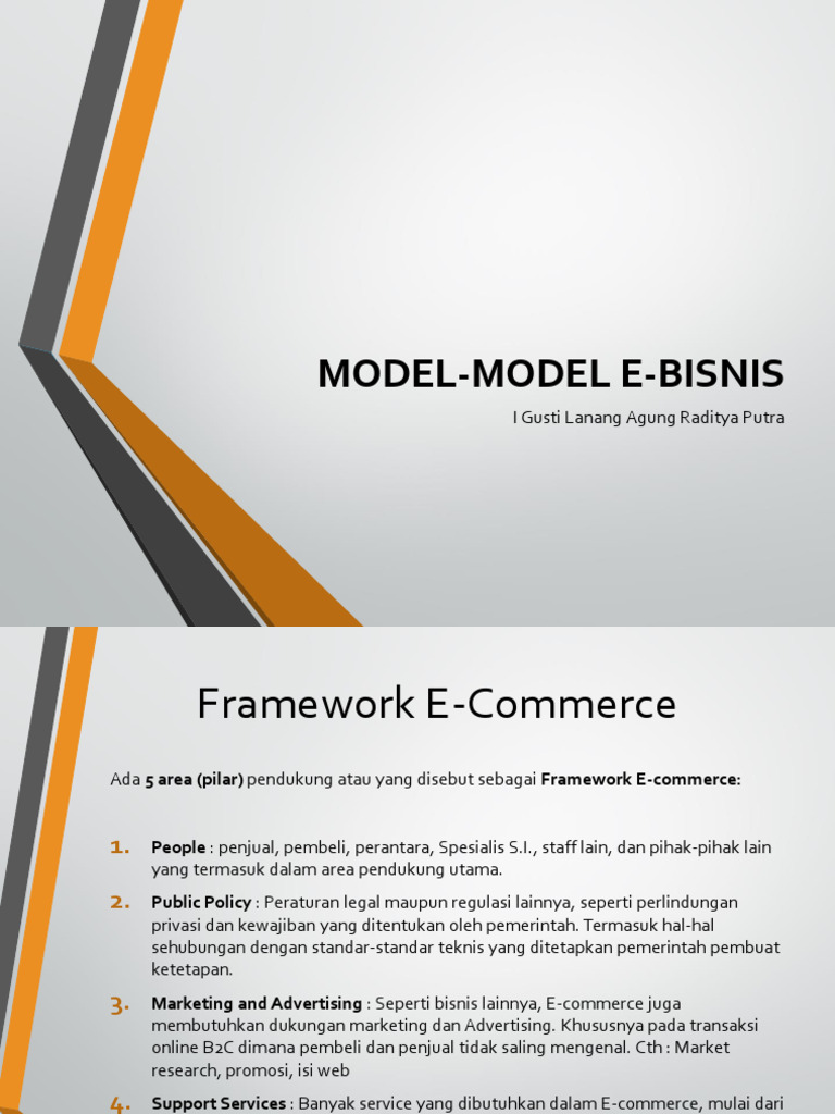 Model E-Bisnis | PDF