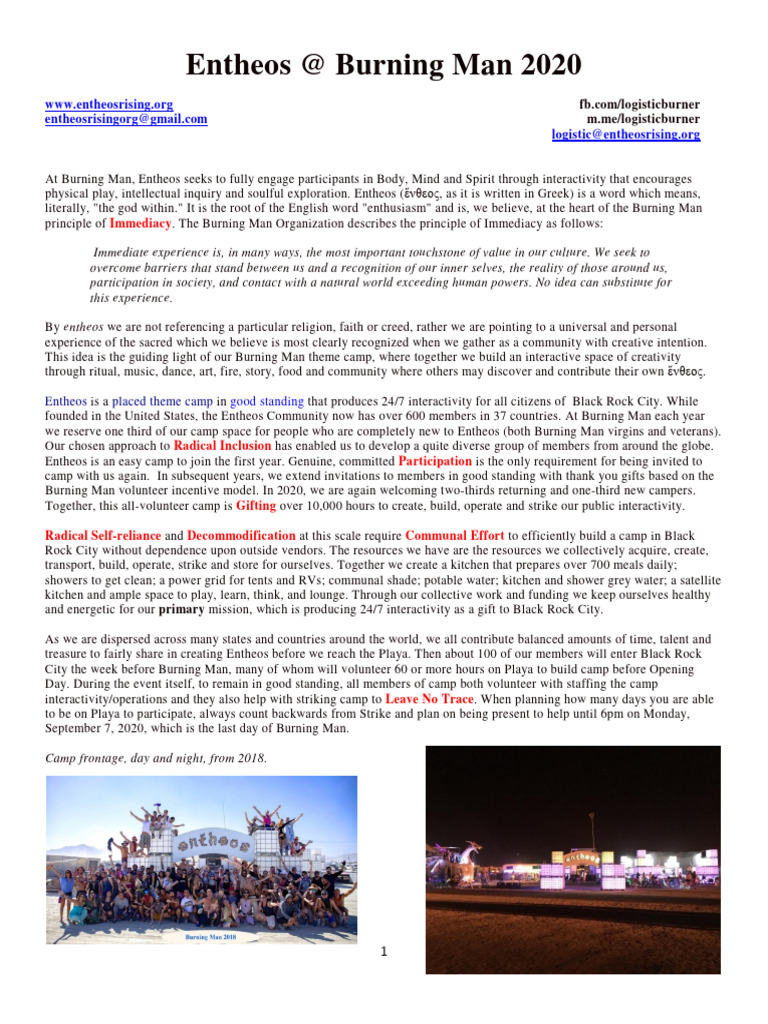 2020 Entheos Overview PDF | PDF