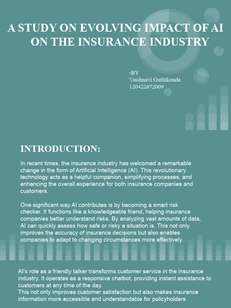 A Study On Evolving Impact of Ai On The Insurance Industry | PDF ...