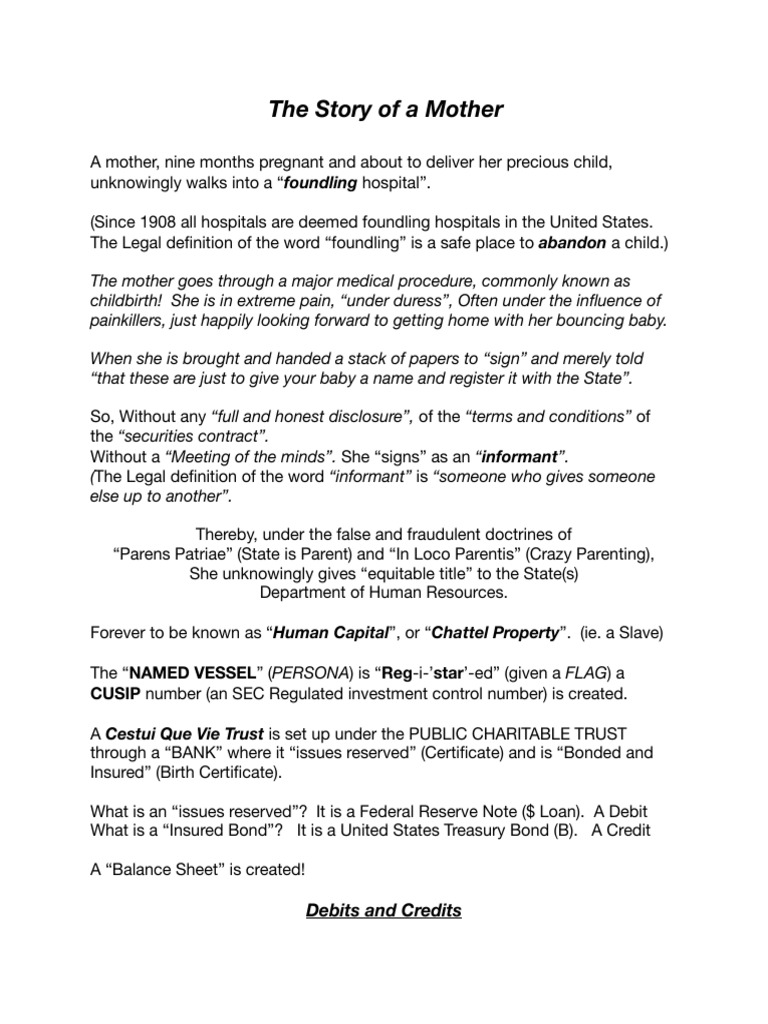 The Storyofa Mother | PDF | Financial Services | Economies