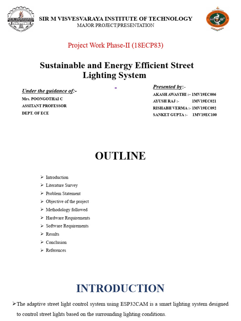 Final Project Presentation | PDF | Light Emitting Diode | Street Light