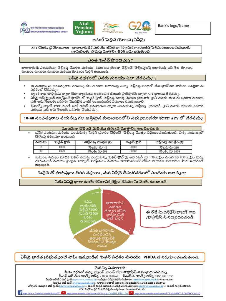 APY Flyer_Telugu | PDF