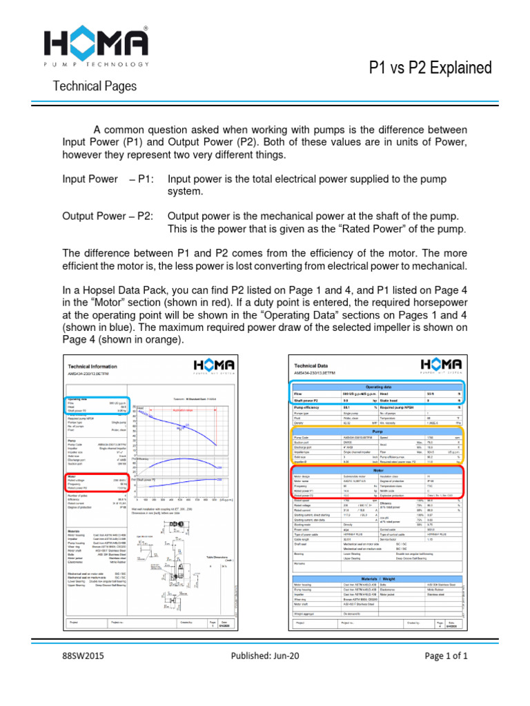 P1 vs P2 Power in Pumps Explained | PDF | Technology & Engineering