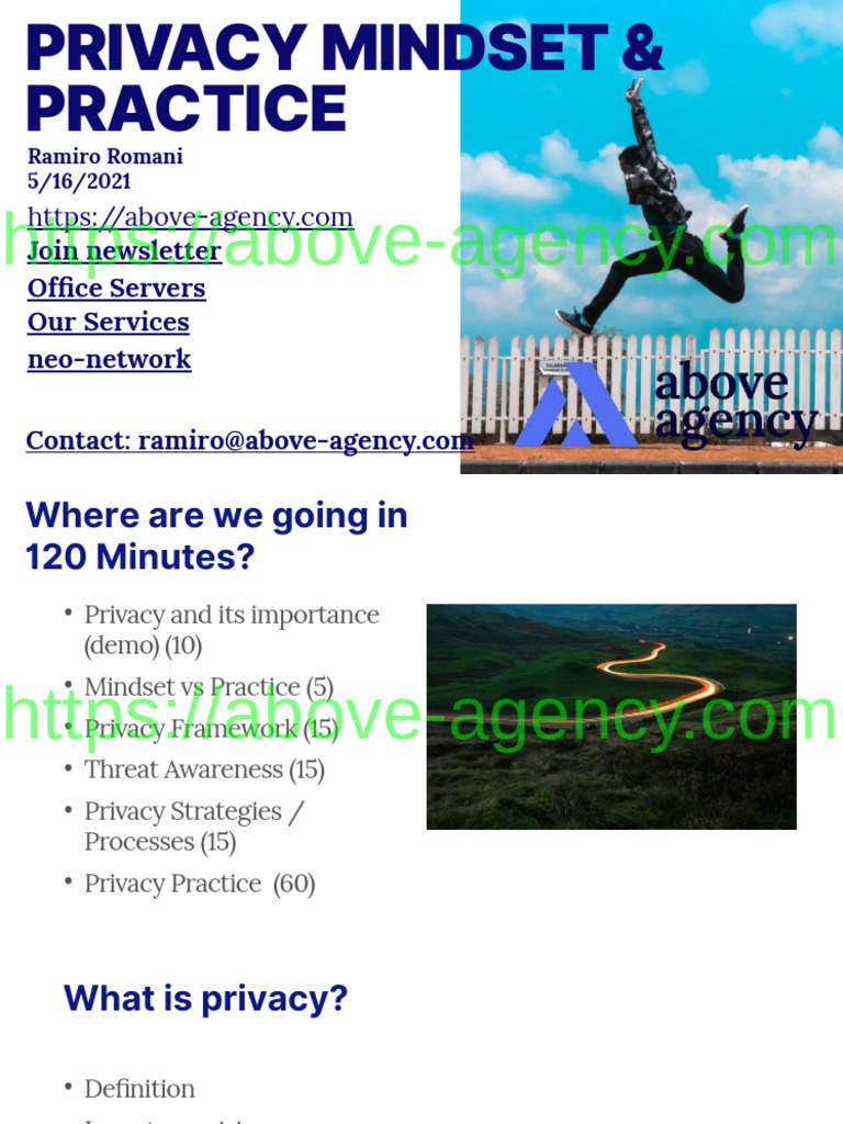 Ramiro Romani Privacy Mindset and Practice | PDF | Privacy ...