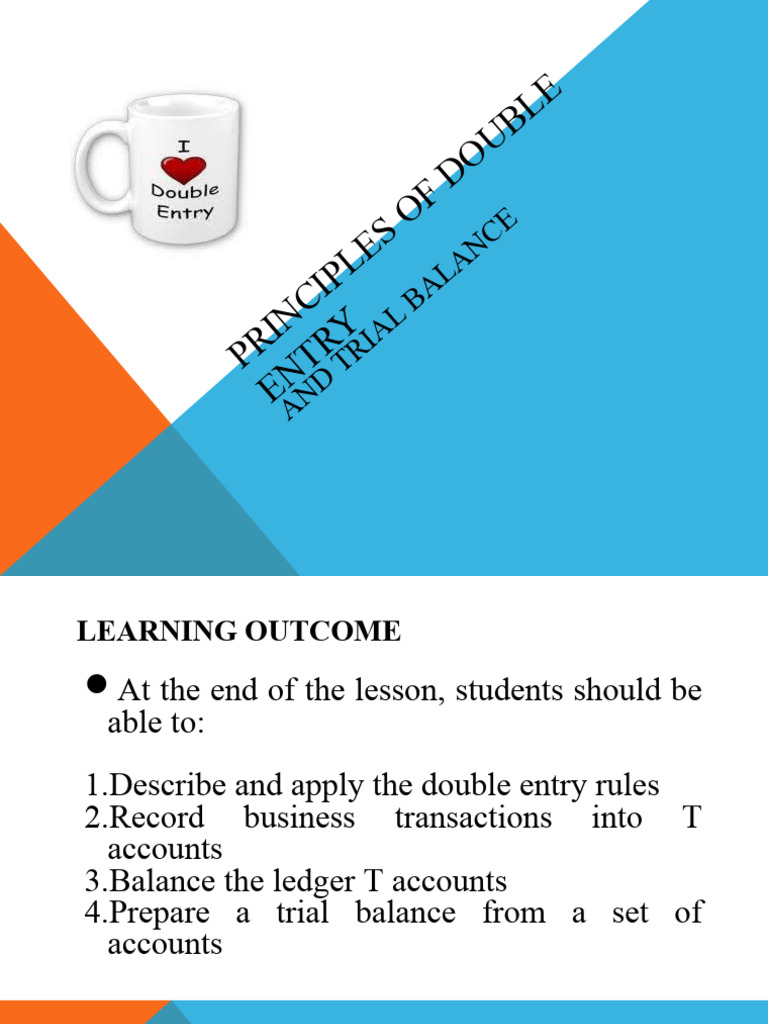 Double Entry Principles | PDF | Debits And Credits | Financial Services