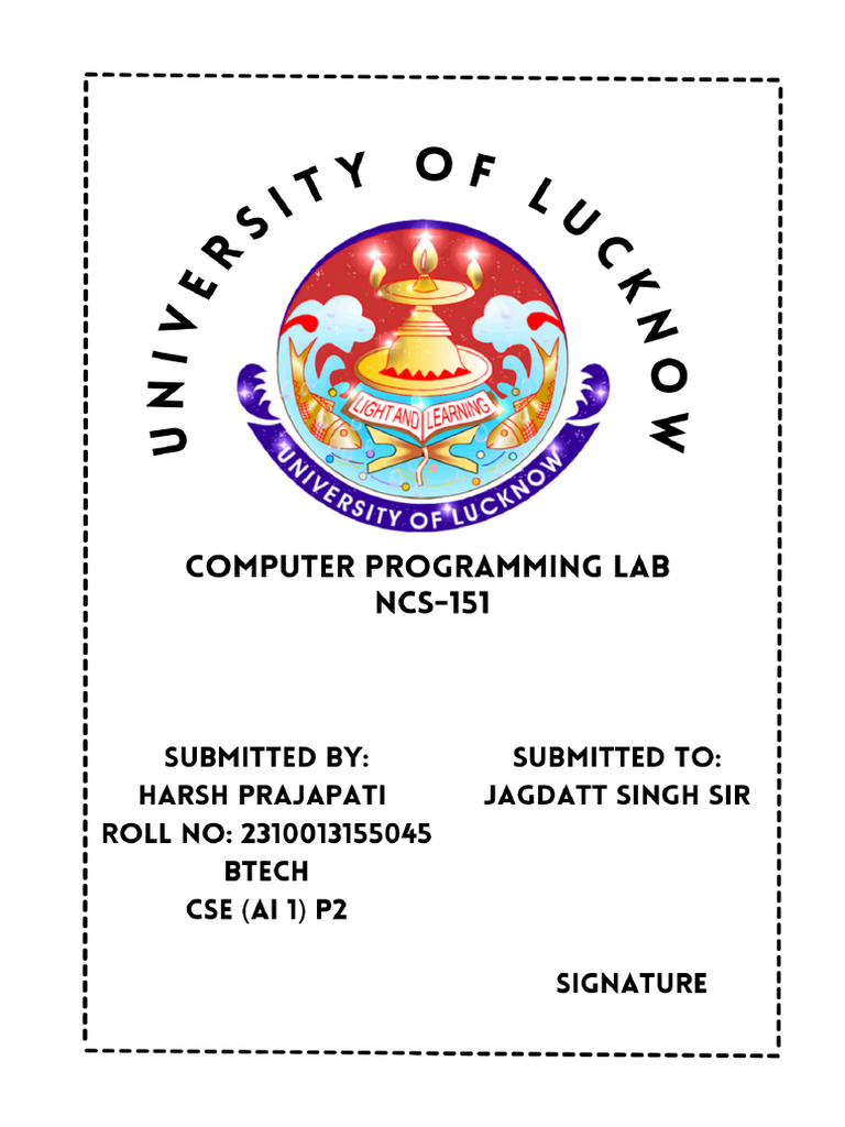 Computer File 20 Programs Harsh Prajapati | PDF | Teaching Methods & Materials